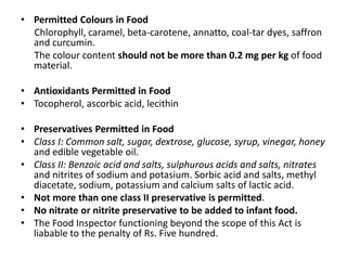 The prevention of food adulteration act, 1954 | PPTX