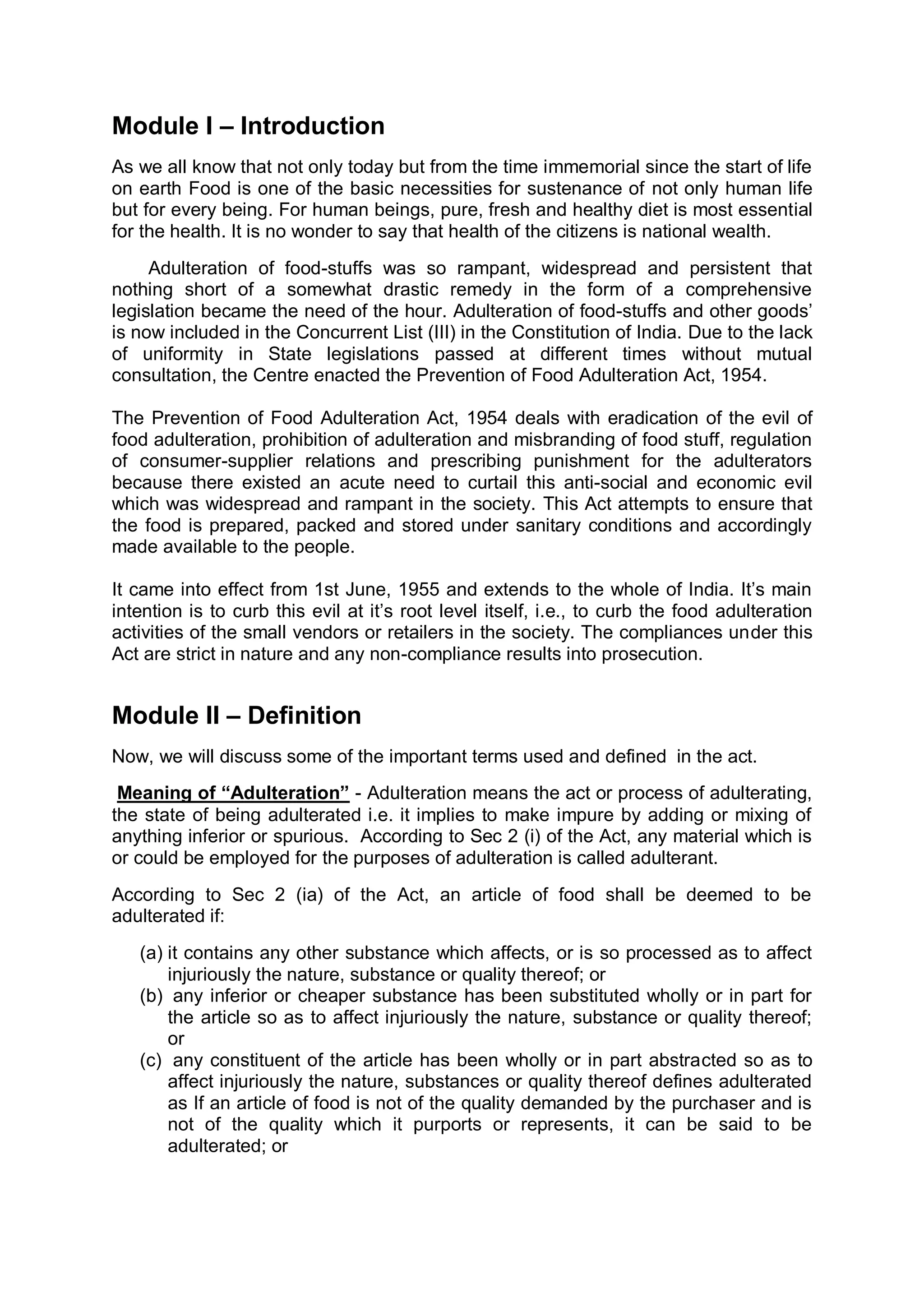 The Prevention of Food Adulteration Act 1954.pdf