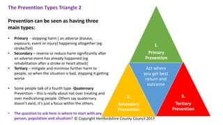 The prevention triangles | PPT
