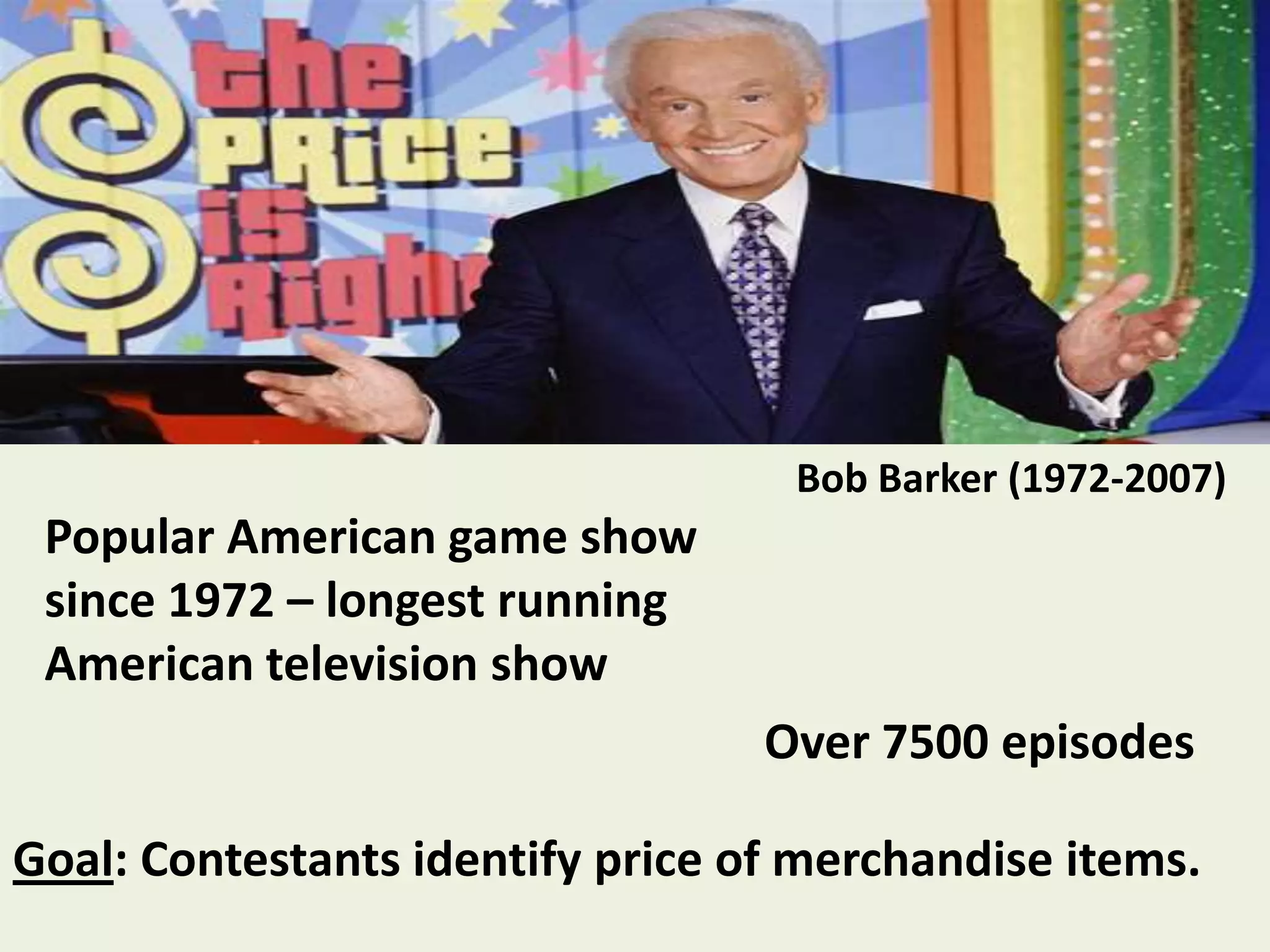 The Price is Right | PPTX