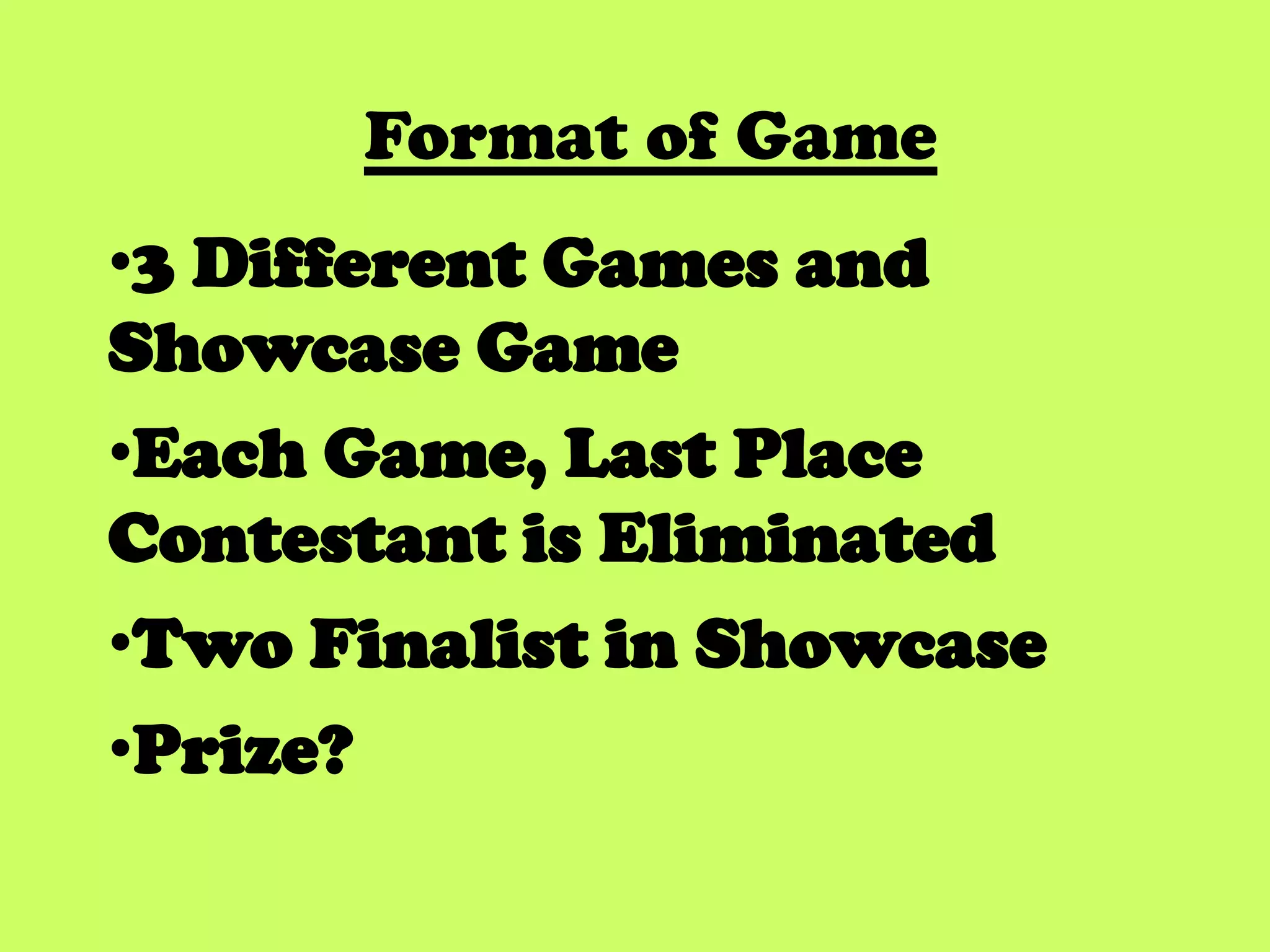 The Price is Right | PPTX