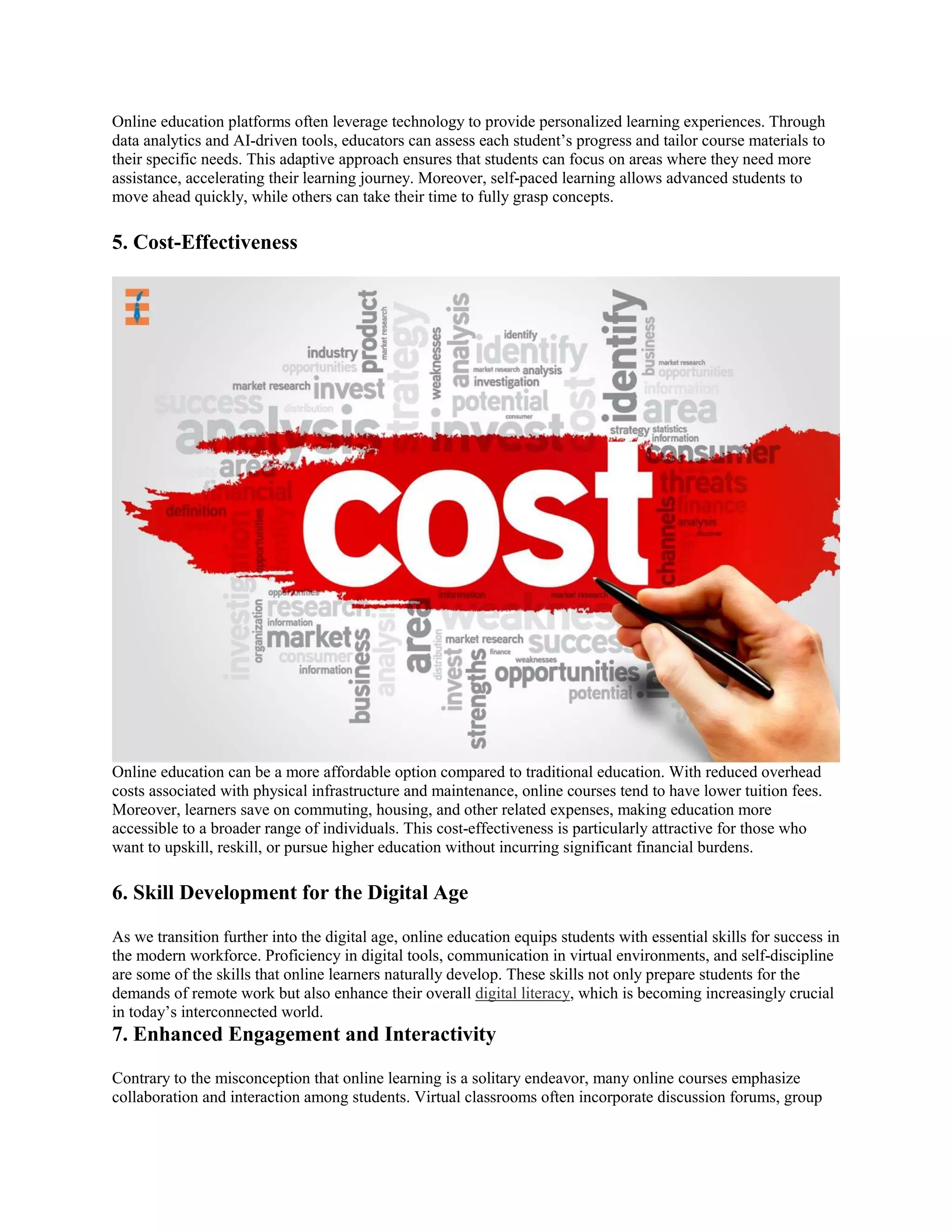 Top 12 Important Benefits Of Online Education | Future Education Magazine | PDF