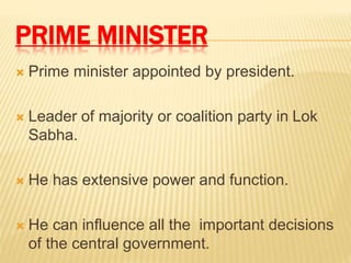 The prime minister | PPTX