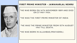 THE PRIME MINISTERS OF INDIA OF INDIA FROM 1947 (1).pdf