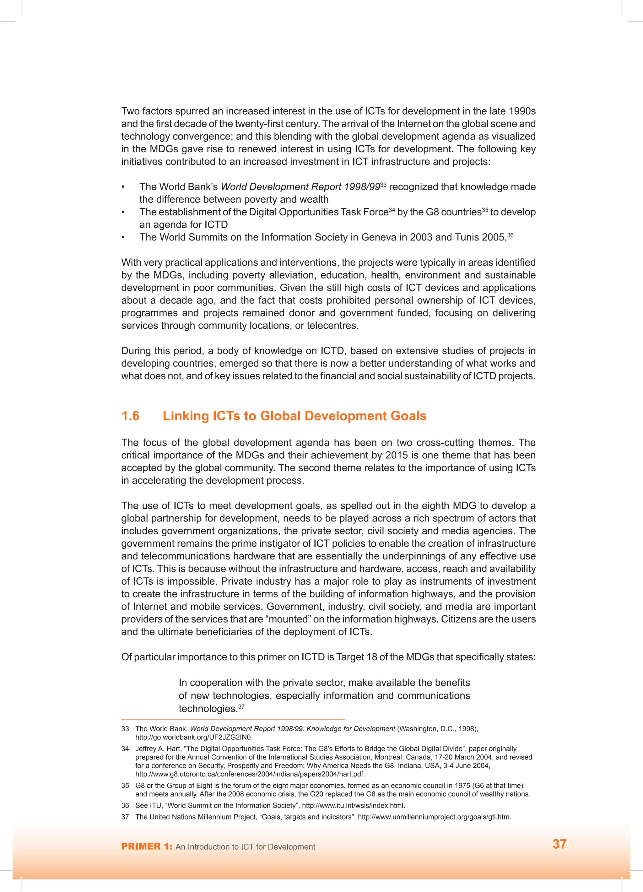 The primer series on ictd for youth part1 an introduction to ict for ...