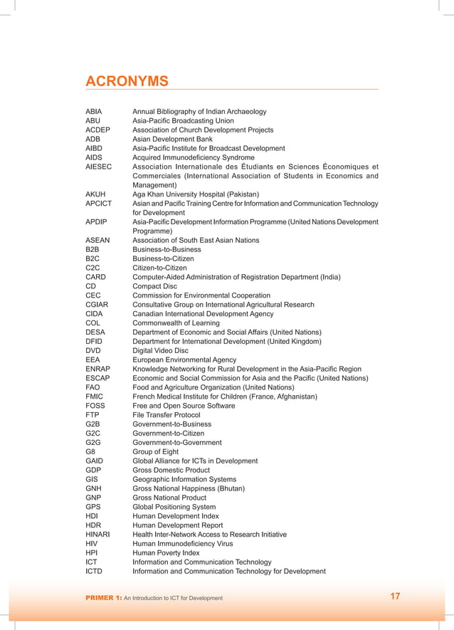 The primer series on ictd for youth part1 an introduction to ict for ...