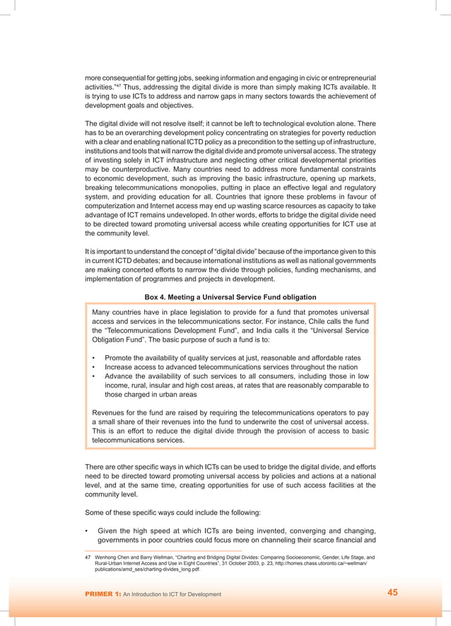 The primer series on ictd for youth part1 an introduction to ict for ...