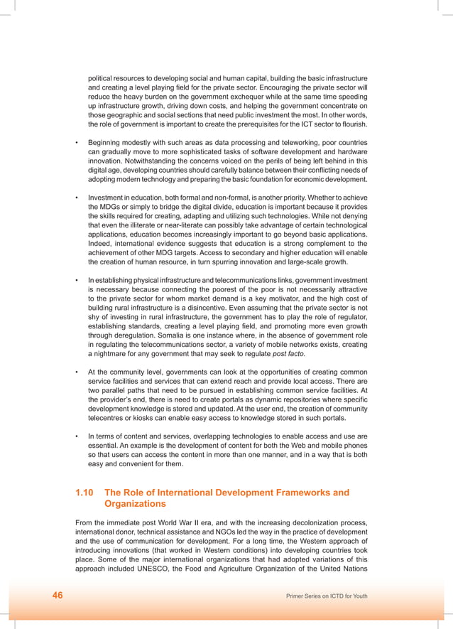 The primer series on ictd for youth part1 an introduction to ict for development | PDF
