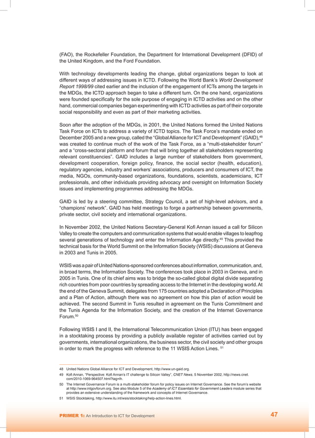 The primer series on ictd for youth part1 an introduction to ict for ...