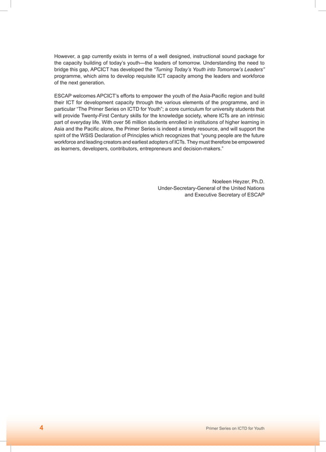 The primer series on ictd for youth part1 an introduction to ict for ...