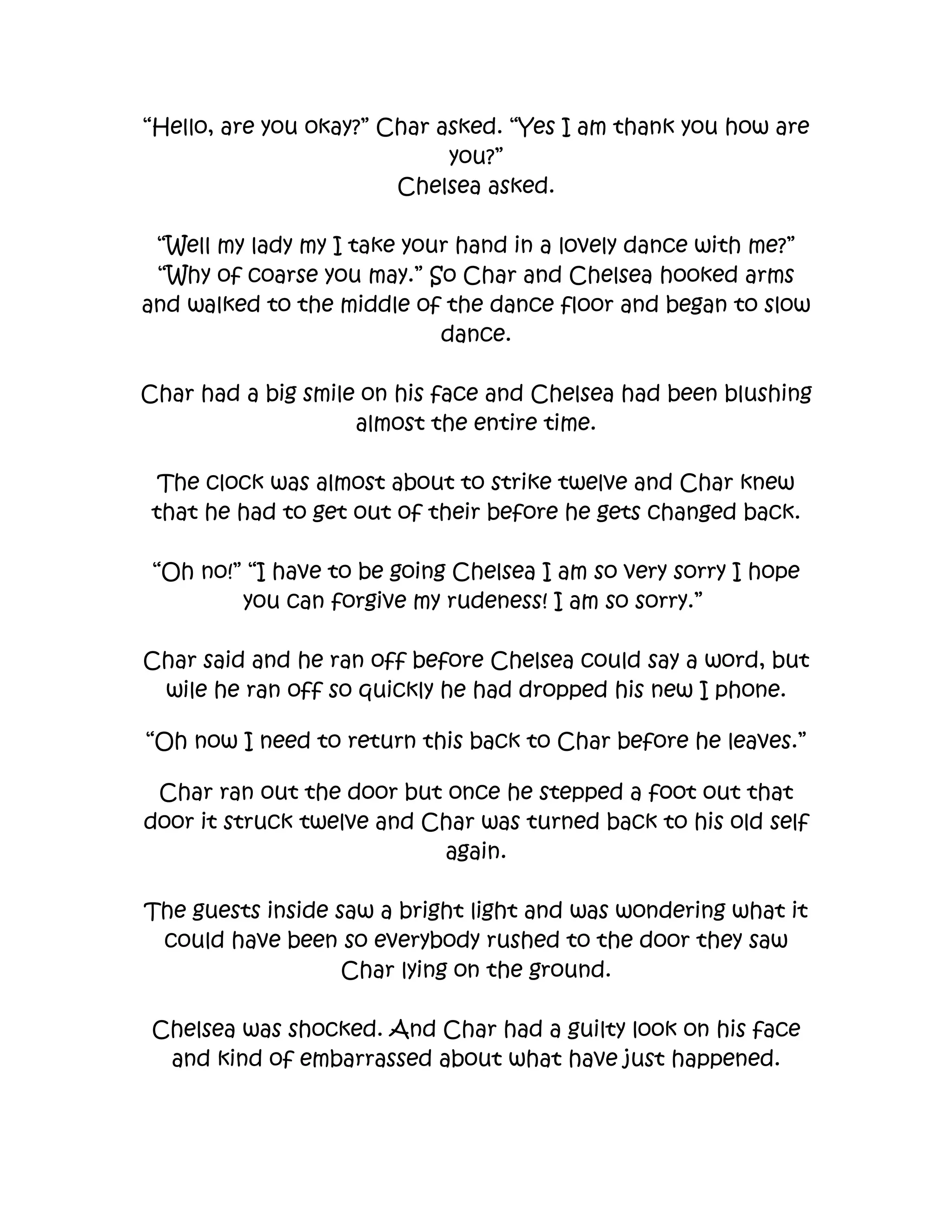 The prince and the lovely chelsey | DOC