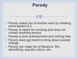 The Princess Bride: Parody, Satire, and Fairy Tales | PPTX