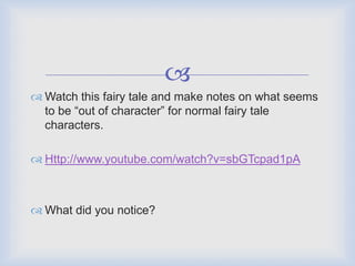 The Princess Bride: Parody, Satire, and Fairy Tales | PPTX