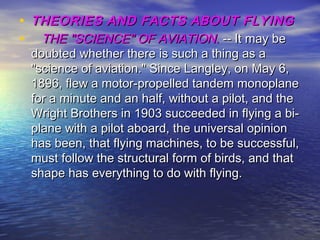 The principles of flight of an aeroplane | PPT