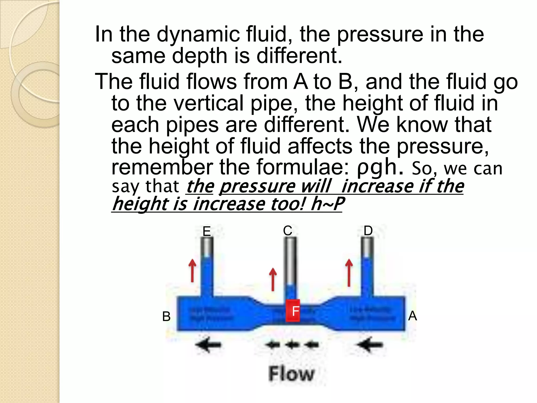 The principle of bernoulli | PPTX | Air Travel | Travel Type