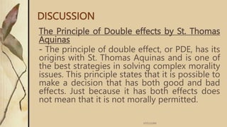 Introduction to Philosophy: The Principle of Double effects.pptx