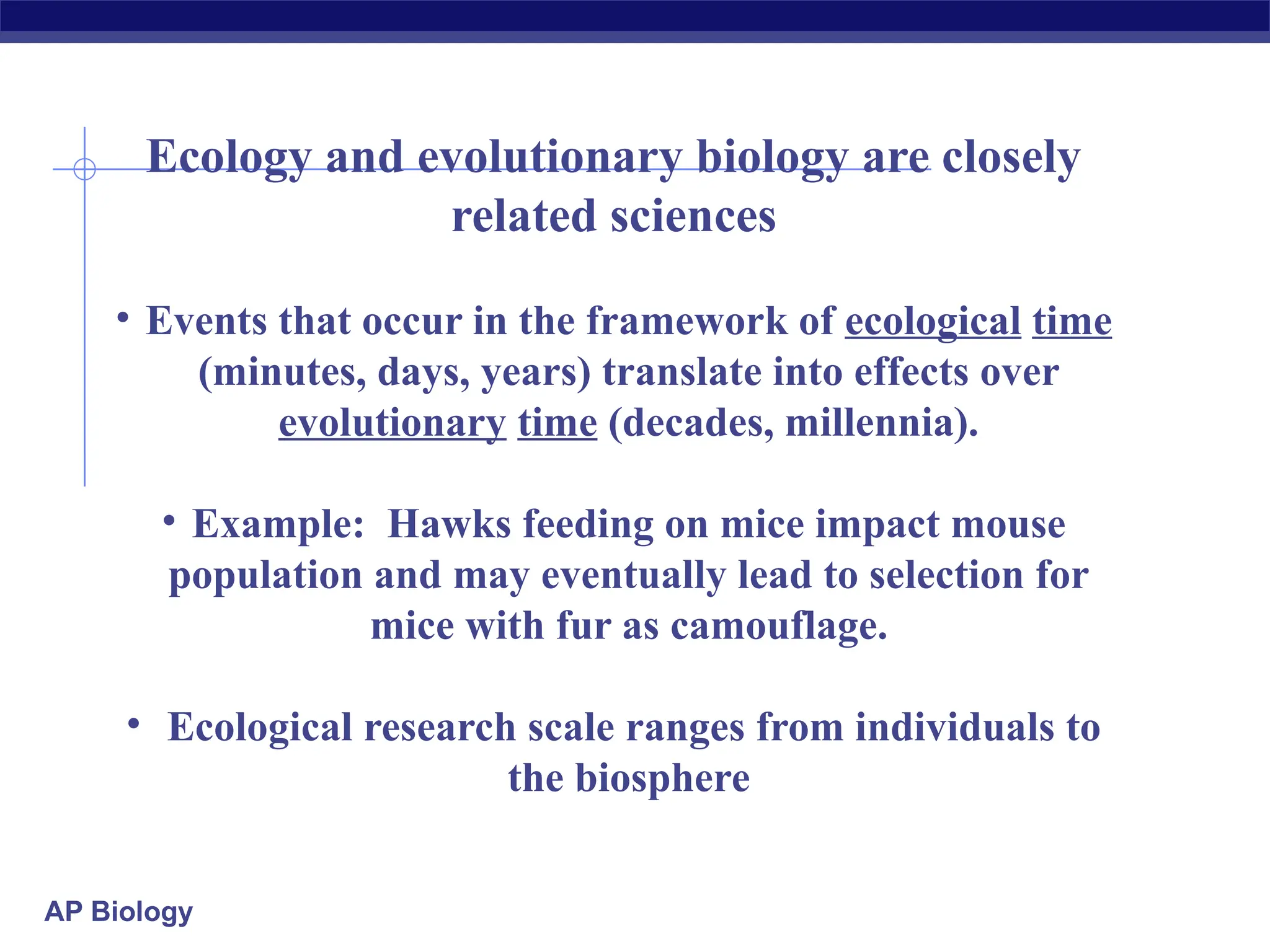 The principle of ecology for biology students | PPT