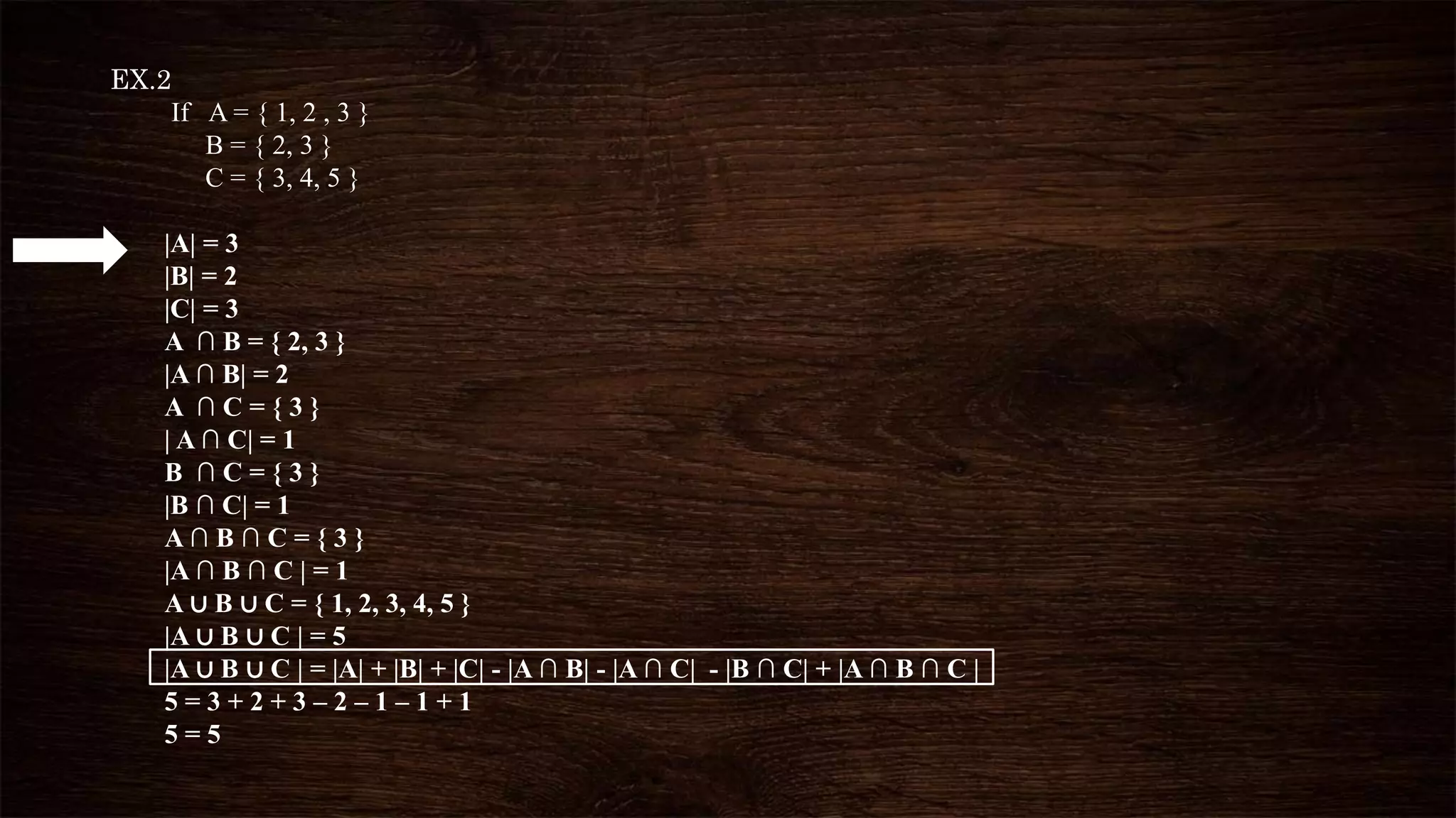 The principle of inclusion and exclusion for three sets by sharvari | PPTX