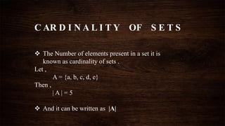 The principle of inclusion and exclusion for three sets by sharvari | PPTX
