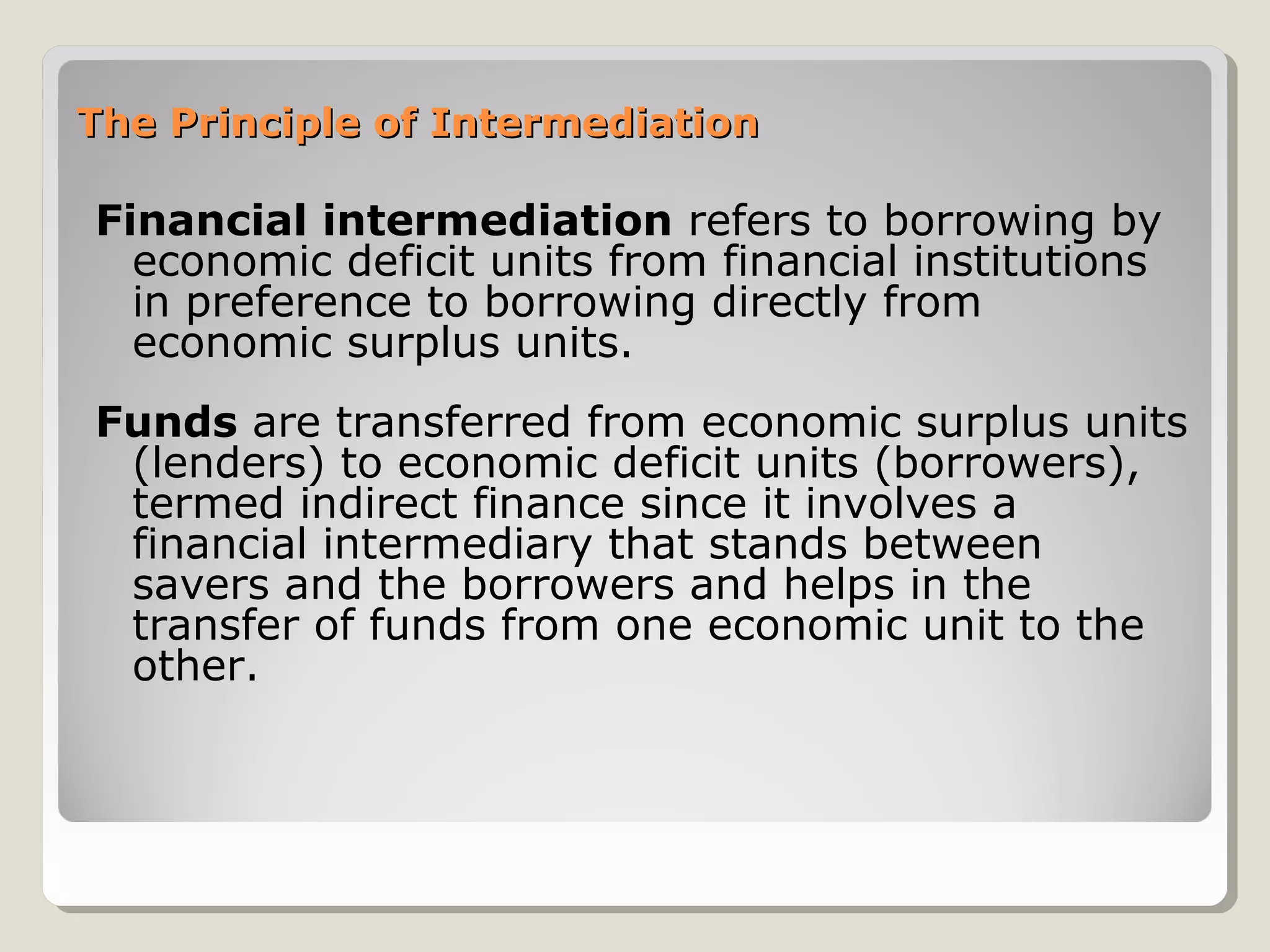 The principle of intermediation.ppt copy | PPT | Free Download