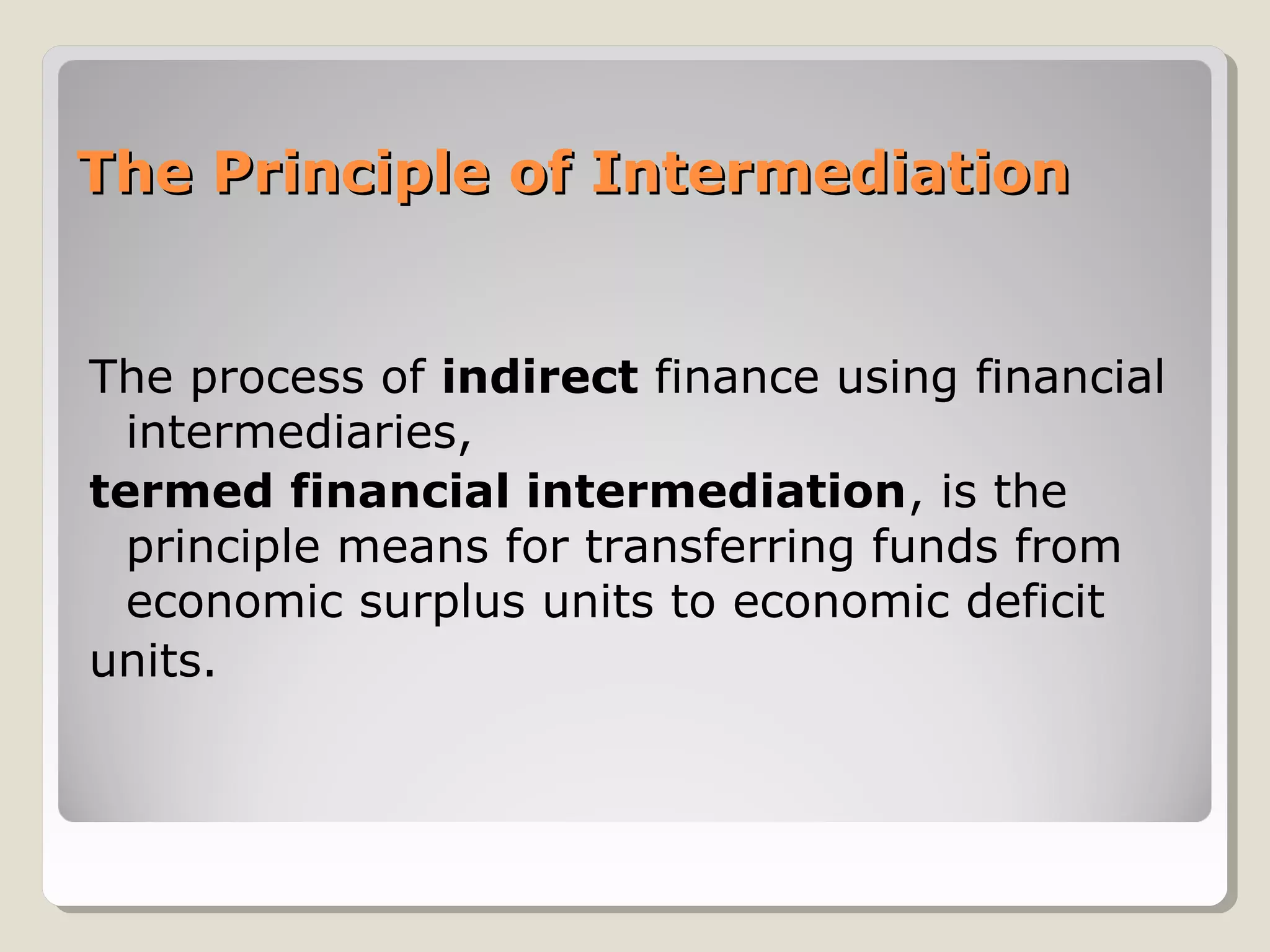 The principle of intermediation.ppt copy | PPT
