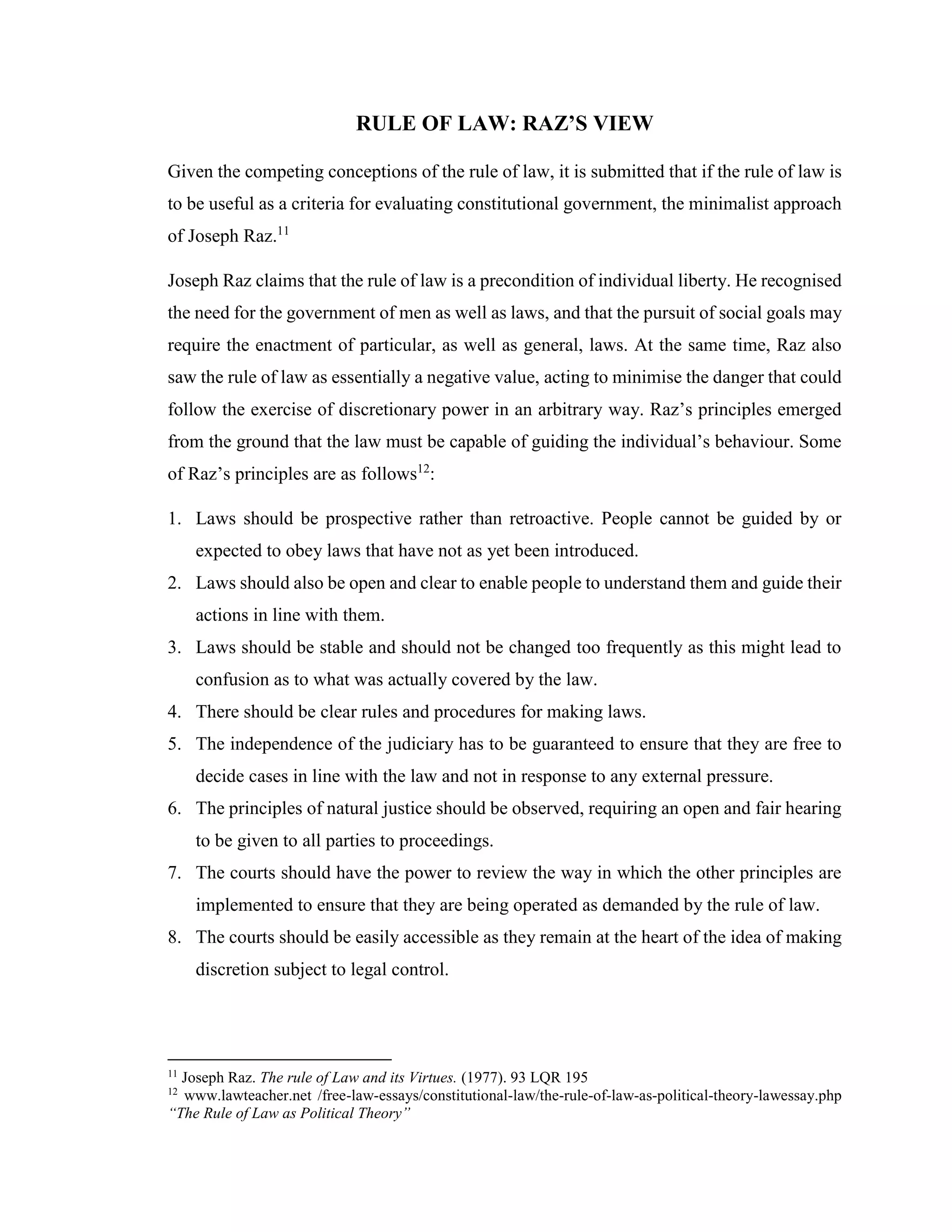 The Principle of Rule of Law and Islamic Jurisprudence | PDF