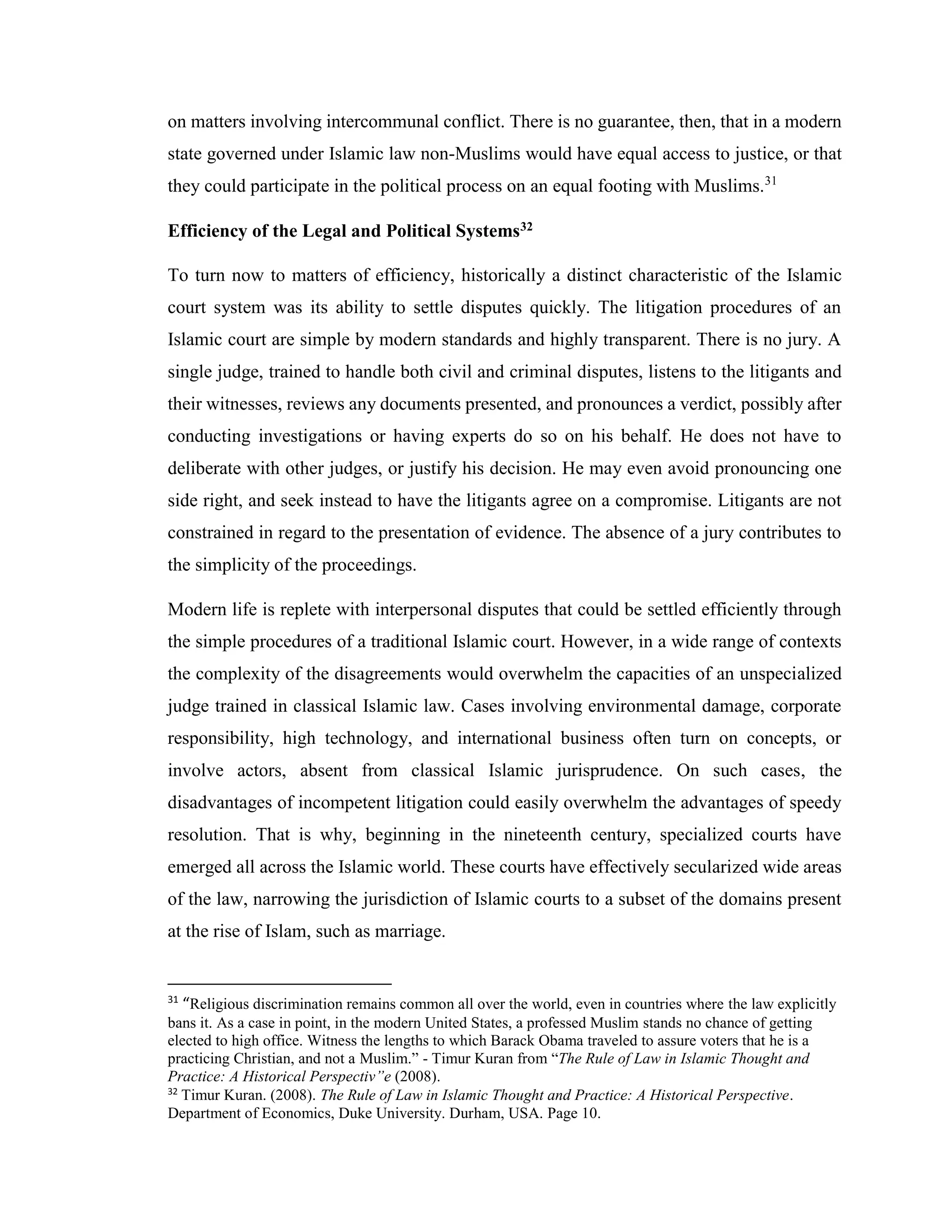 The Principle of Rule of Law and Islamic Jurisprudence | PDF