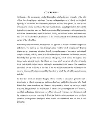 The Principle of Rule of Law and Islamic Jurisprudence | PDF