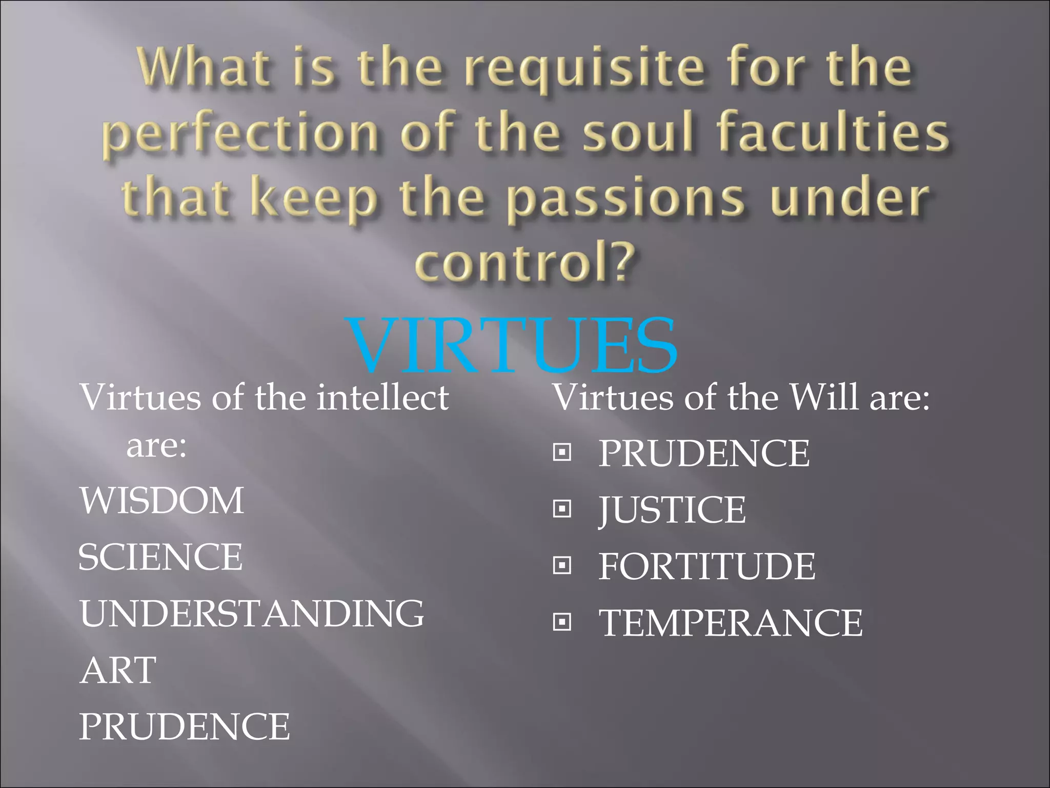 My Principle Of The Unity In The Human Act | PPT