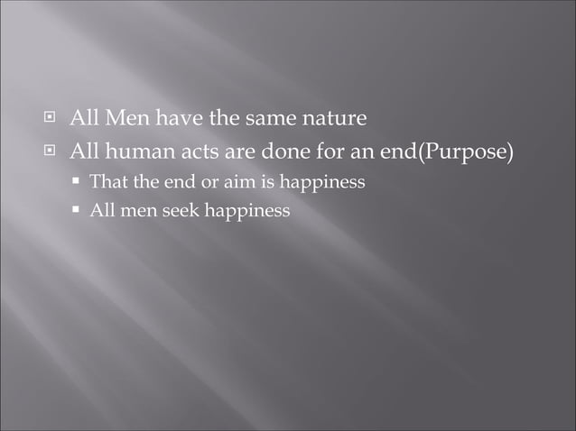 My Principle Of The Unity In The Human Act | PPT