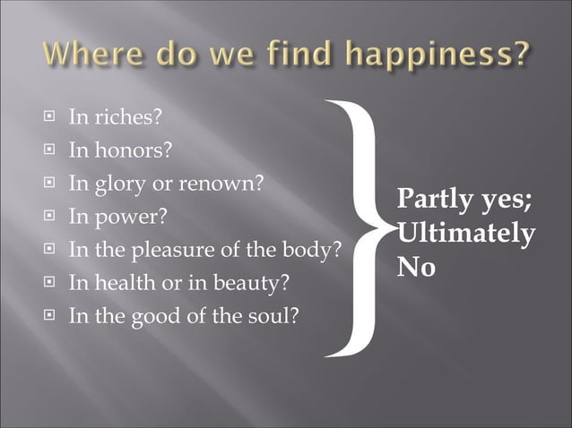 My Principle Of The Unity In The Human Act | PPT