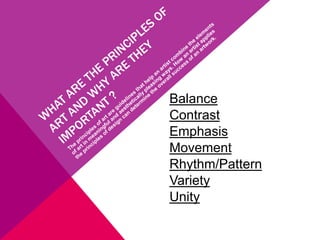 The principles and elements of art | PPTX