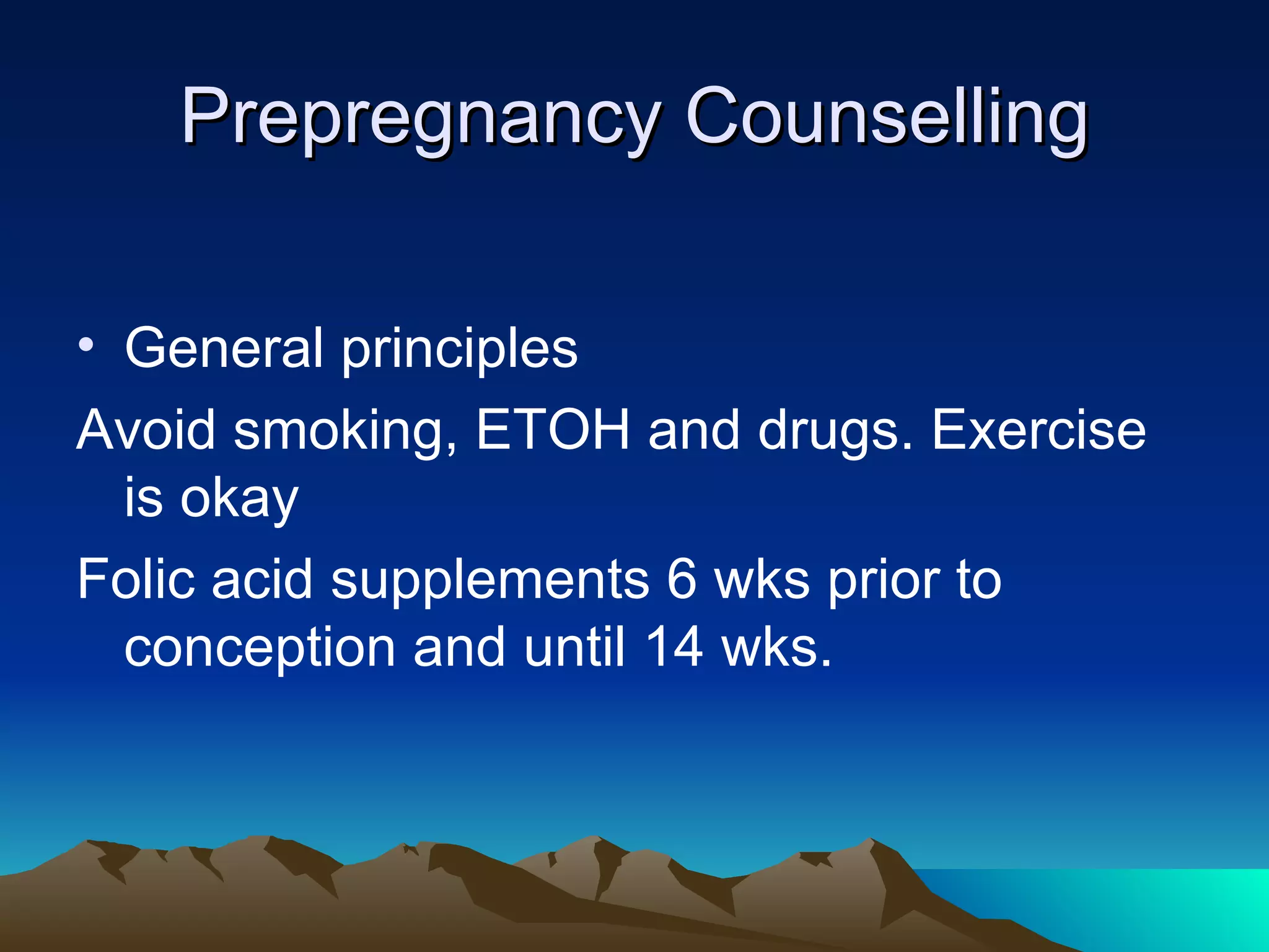 The principles of antenatal care | PPT