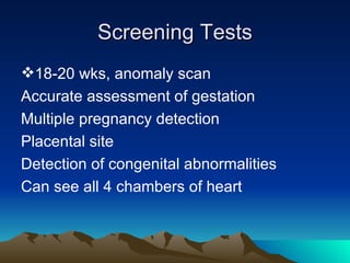 The principles of antenatal care | PPT