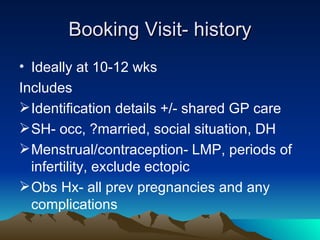 The principles of antenatal care | PPT