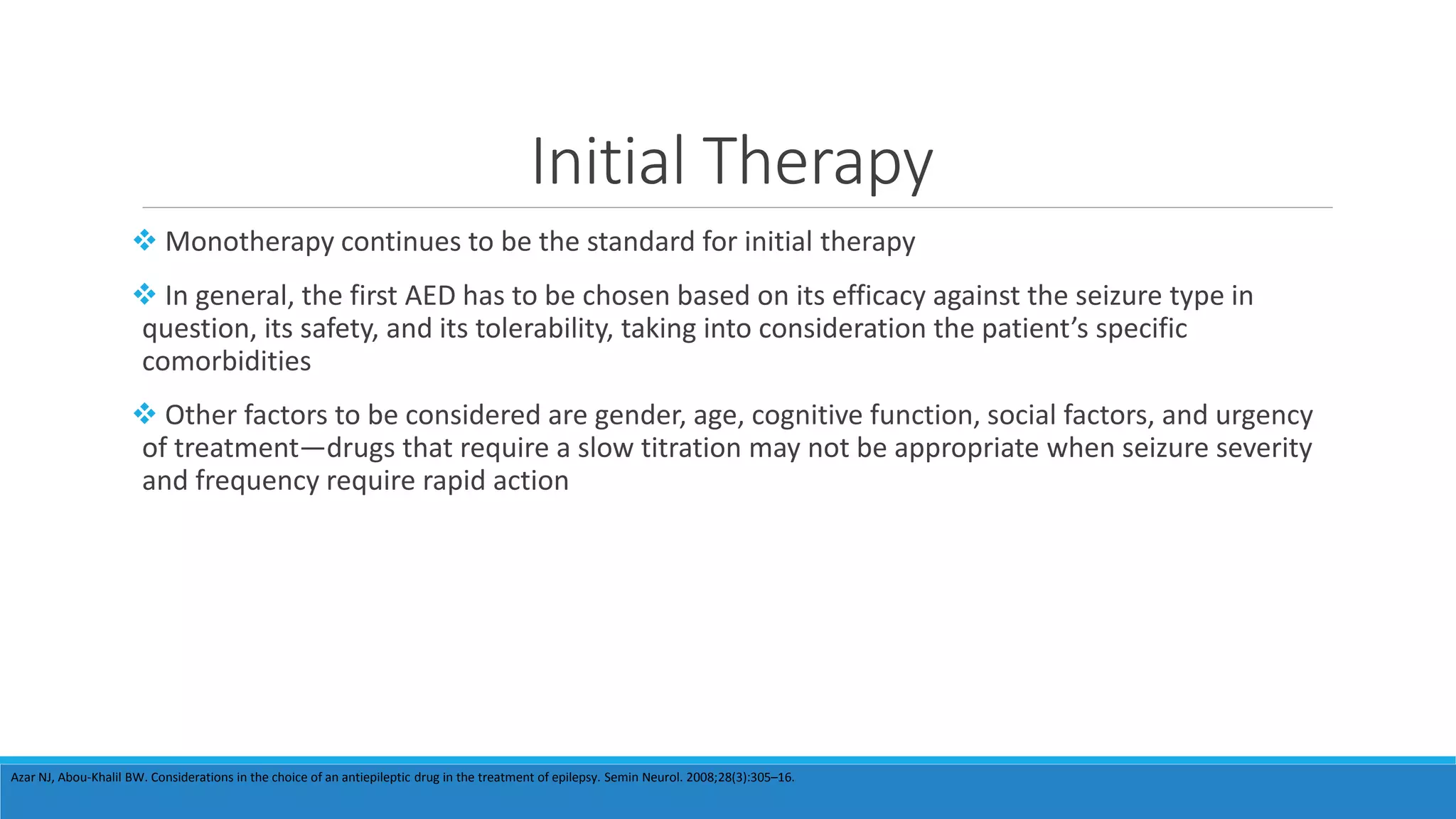 The Principles of Antiepileptic Drugs Combination | PPTX