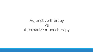 The Principles of Antiepileptic Drugs Combination | PPTX
