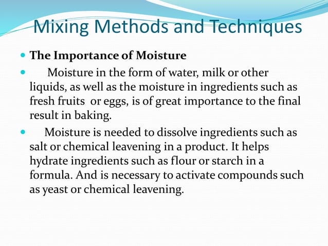 The principles of baking | PPTX