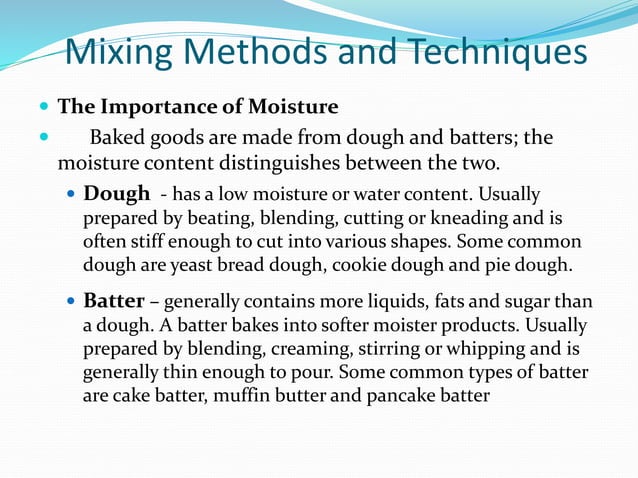 The principles of baking | PPTX