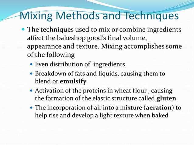 The principles of baking | PPTX