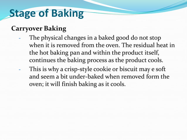 The principles of baking | PPTX
