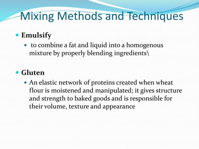 The principles of baking | PPTX