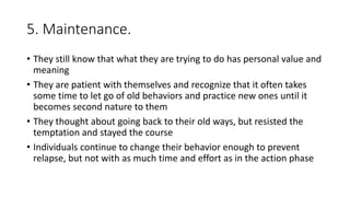 The principles of behavior change social and behavioral science | PDF