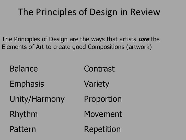 The principles of design