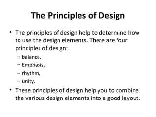 The principles of design | PPT