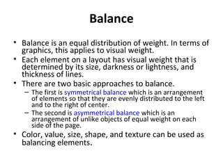 The principles of design | PPT