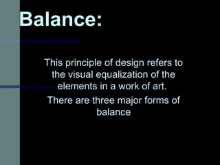 The Principles of Design | PPT