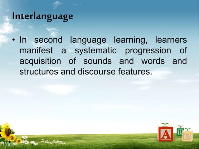 The principles of language learning | PPTX