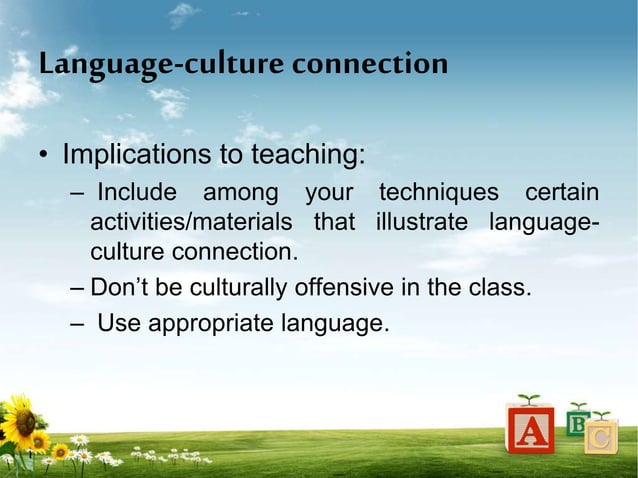 The principles of language learning | PPTX
