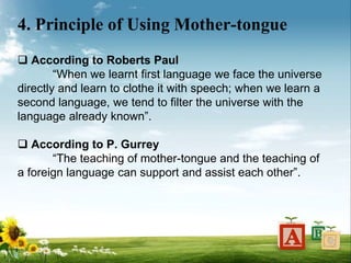 The principles of language learning | PPTX